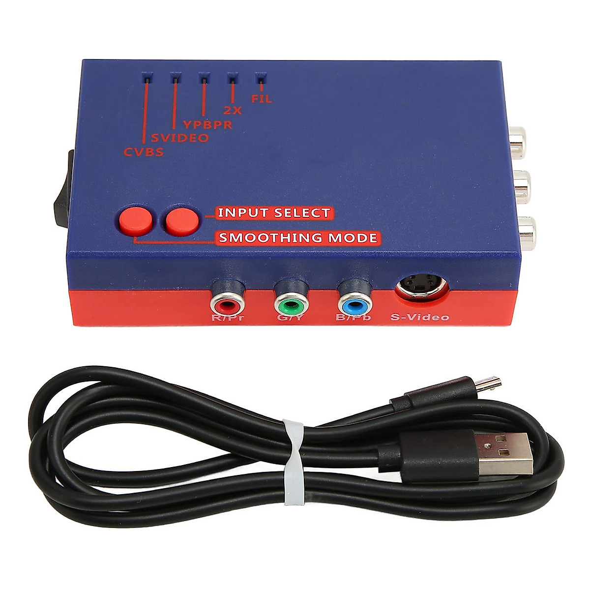 Pomya Converter for RetroScaler 2X Converter, A V to HD Multimedia, Interfa Cecompatible for RetroScaler2x Line Multiplier(Blue)