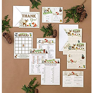 Lillian Rose Woodland Baby Shower Prediction Cards, Neutral, 5.5" x 4.25"