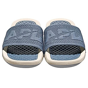 Athletic Propulsion Labs (APL) Big Logo Techloom Slide Slate/Pristine 6 B (M)