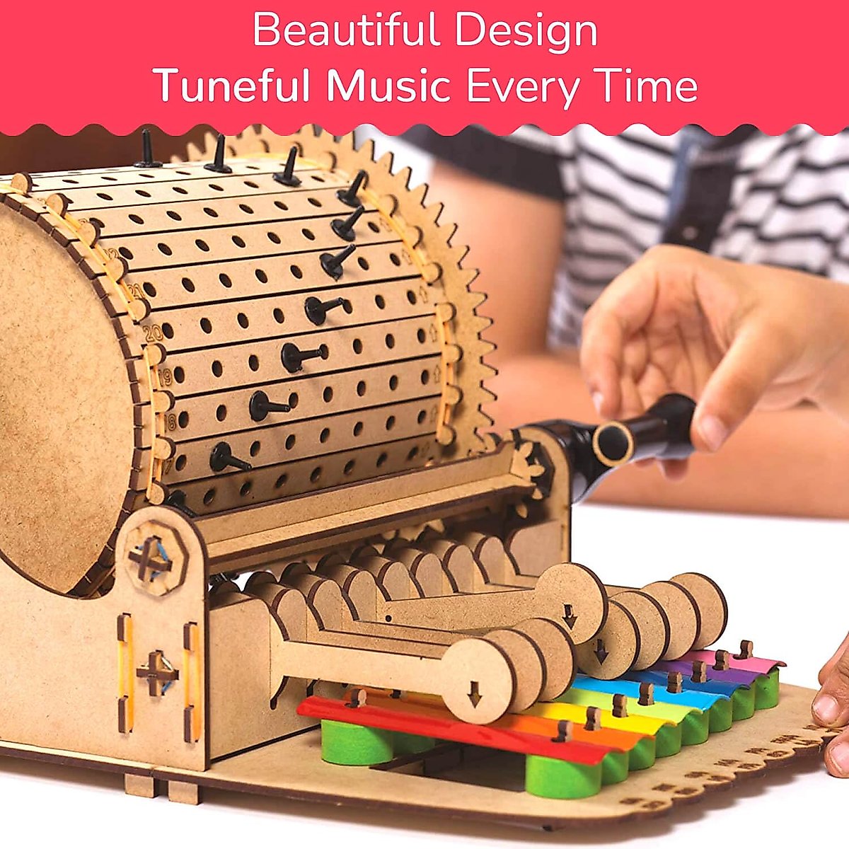 Smartivity Music Machine; Mechanical Action, Science, Engineering STEM and STEAM Building Kit for Kids Ages 8 and Up