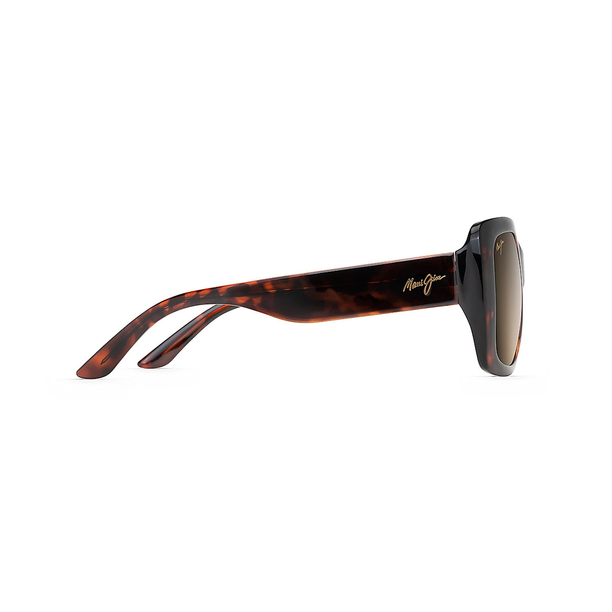 Maui Jim Women's Two Steps Polarized Fashion Sunglasses, Tortoise/HCL® Bronze, Medium