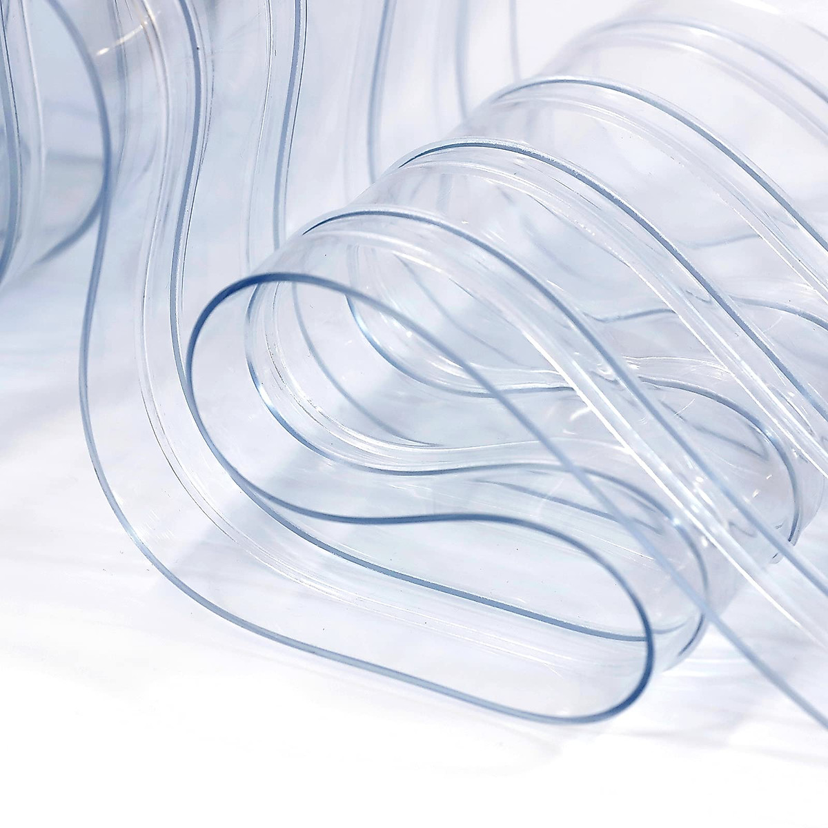 Toriexon Plastic Vinyl Replacement Strip Curtain 25' x 7.6', 0.08' Thickness Walk in Freezer Cooler Curtain Strips for Warehouse Commercial Entry Doors, Pet Doors