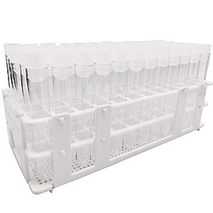 1pc Plastic Test Tube Rack 60 Holes Holder Storage Stand 3 Layers 16mm Hole Detachable for Lab 25 x 10.6 x 6.5cm