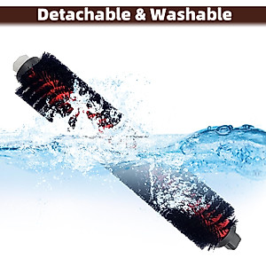 MZY LLC 3 Pack High-Speed Cleaning Brush Compatible with Roborock S7 MaxV Ultra & S8 Pro Ultra, Detachable & Washable Main brush for Roborock S7 Accessories for Mop Washing and Dock Self-Cleaning