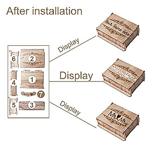 Y&K Homish Guest Book for Wedding Alternative Rustic Wedding Decorations for Reception Wedding Signs Guest Book with Pen 160 Blank Wooden Hearts