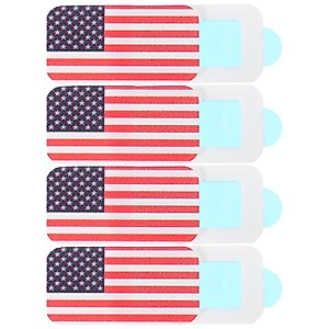 SOLUSTRE 4 Pcs Camera Privacy Cover Mobile Phone Camera Cover Phablet Computadora Laptop Webcam Tablet Phone Flat Red Protective Cover Environmental Protection Material Plastic Slider