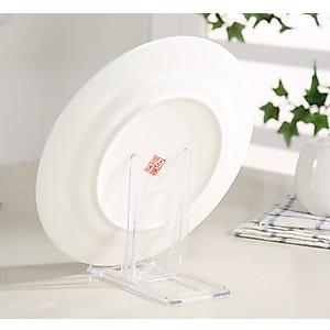 Artliving Two Part Adjustable Clear Acrylic Plastic Display Stand Easel (set of 6)