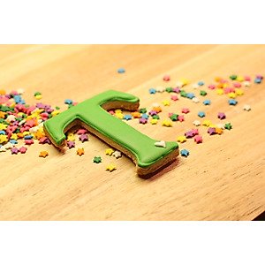 Live Greek, Greek Alphabet Letter Shaped Cookie Cutter, 3 Inches Long, Great Gift, Big Sis/Lil Sis, Fundraising, Parties, Sororities, Fraternities, Panhellenic, Art Stencil - TAU Shape