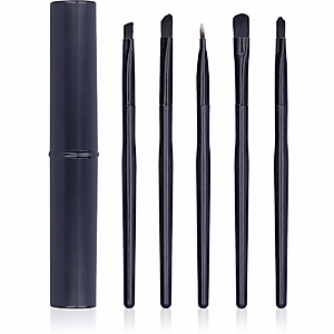 Watch Cleaning Brush Set, Jewelry Cleaning Kit Watch Pin Removal Tool, Wristwatch Movement Small Part Cleaning Tool with Box, Small Part Cleaning Soft Brushes Set