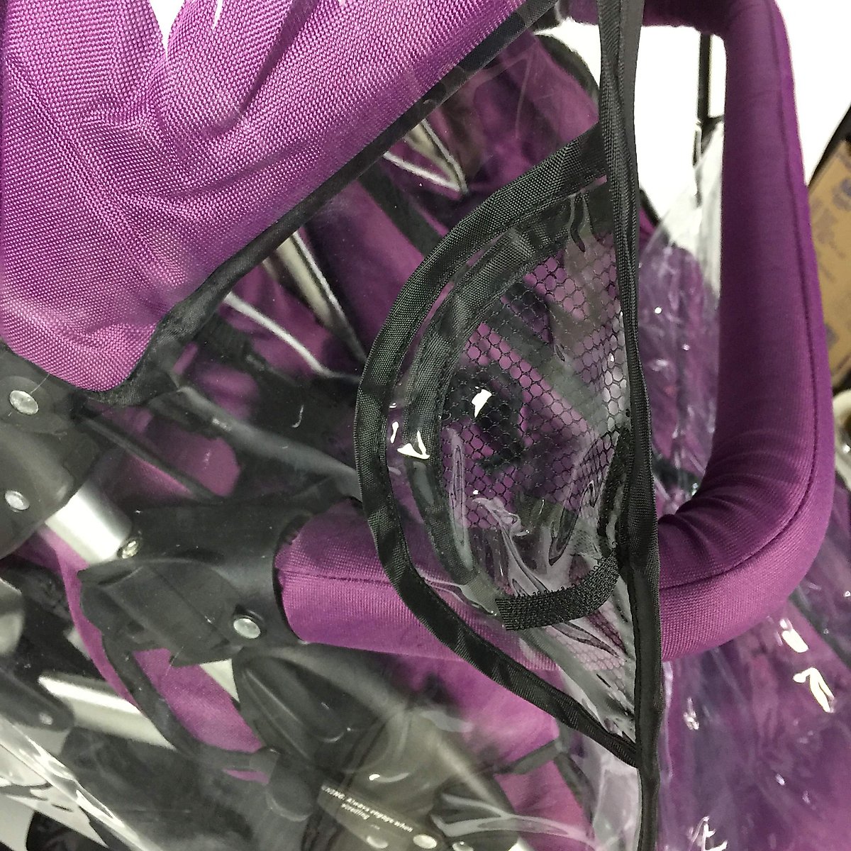 Rain Cover for Double Stroller,Universal Size Weather Shield for Side by Side Double Baby Stroller.