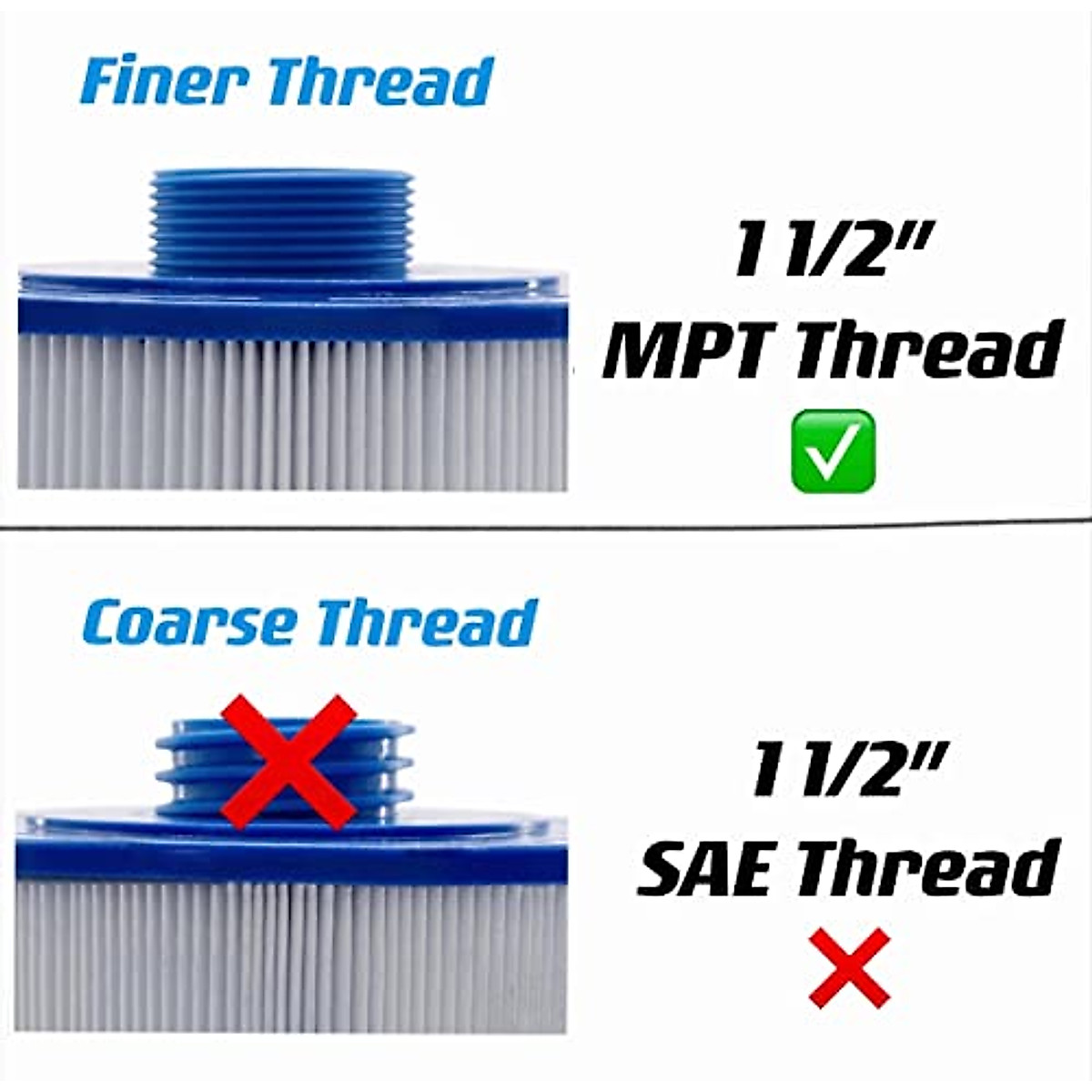 Cryspool Spa Filter Compatible with 6CH-47, FC-0315, PTL47W-P4,373043 Hot Tub Filter,2 Pack