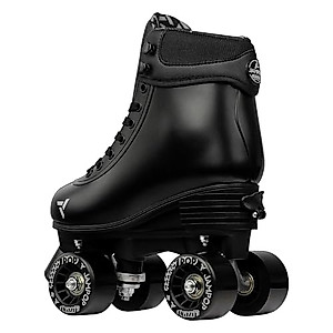 Crazy Skates Adjustable Roller Skates for Boys and Girls - Jam Pop Series - Size Adjustable to Fit 4 Sizes - Black (Size: Medium | 3-6)