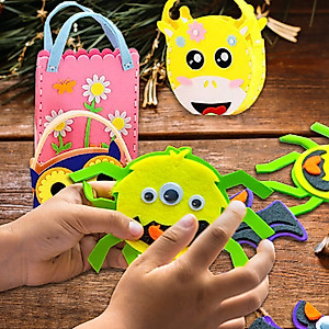 Jtnohx Stiff Felt, 2mm Thick Felt Sheets for Crafts, 8"x12" Hard Felt Fabric Squares 8Pcs for DIY Projects (Orange)