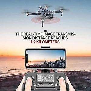 RKSTD GPS RC Drone With 4K Ultra HD Camera, Suitable For Adult Beginners, Foldable FPV RC Quadcopter, Brushless Motor, Follow Me, Smart Return, 5G Transmission, Altitude Hold