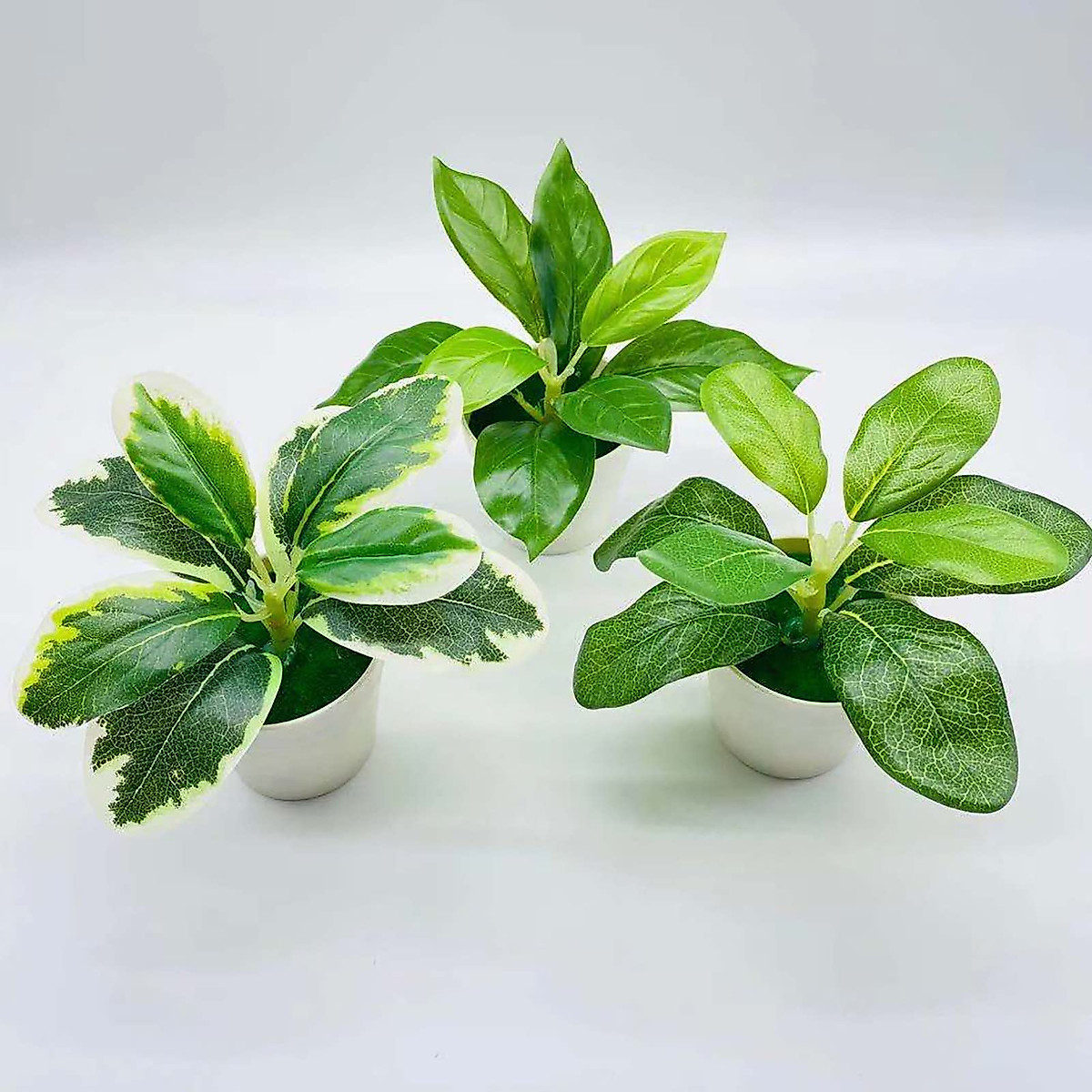 Angel3292 Artificial Potted Plant Realistic Plastic Eye-Catching Imitative Bonsai Plants for Home Potted Plant Delicate for Garden