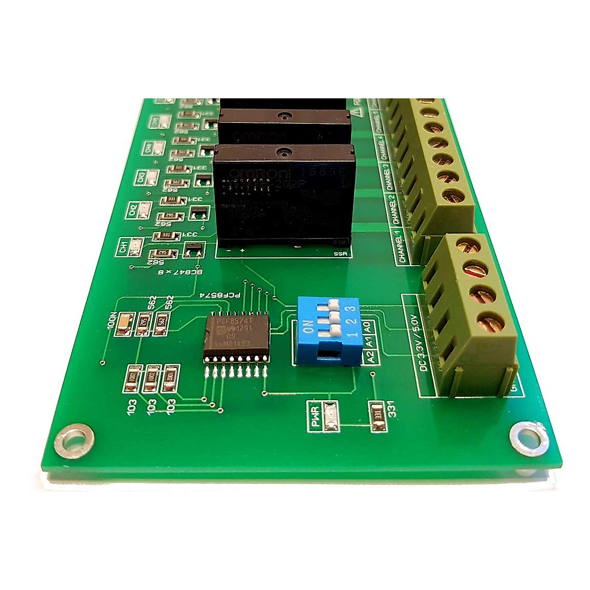 8 Channel I2C Interface Bus Solid State Relay Module for Arduino Raspberry PI and All Mic, AC Voltage Frequency Range 50…60Hz, AC Controlling Voltage Range 100…240VAC Long Life Quite Relay