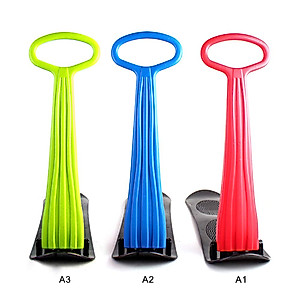 TRRAPLE Folding Snowboard, Sleds and Snow Boards Winter Outdoor Adult Kids Skiing Board with Grip Handle for Use On Snow and Grass