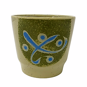 Ceramic Japanese Handleless Tea Cup, Small Authentic Beverage Cups with No Handle, Kitchen Dinner Party Supplies, 3 Inches