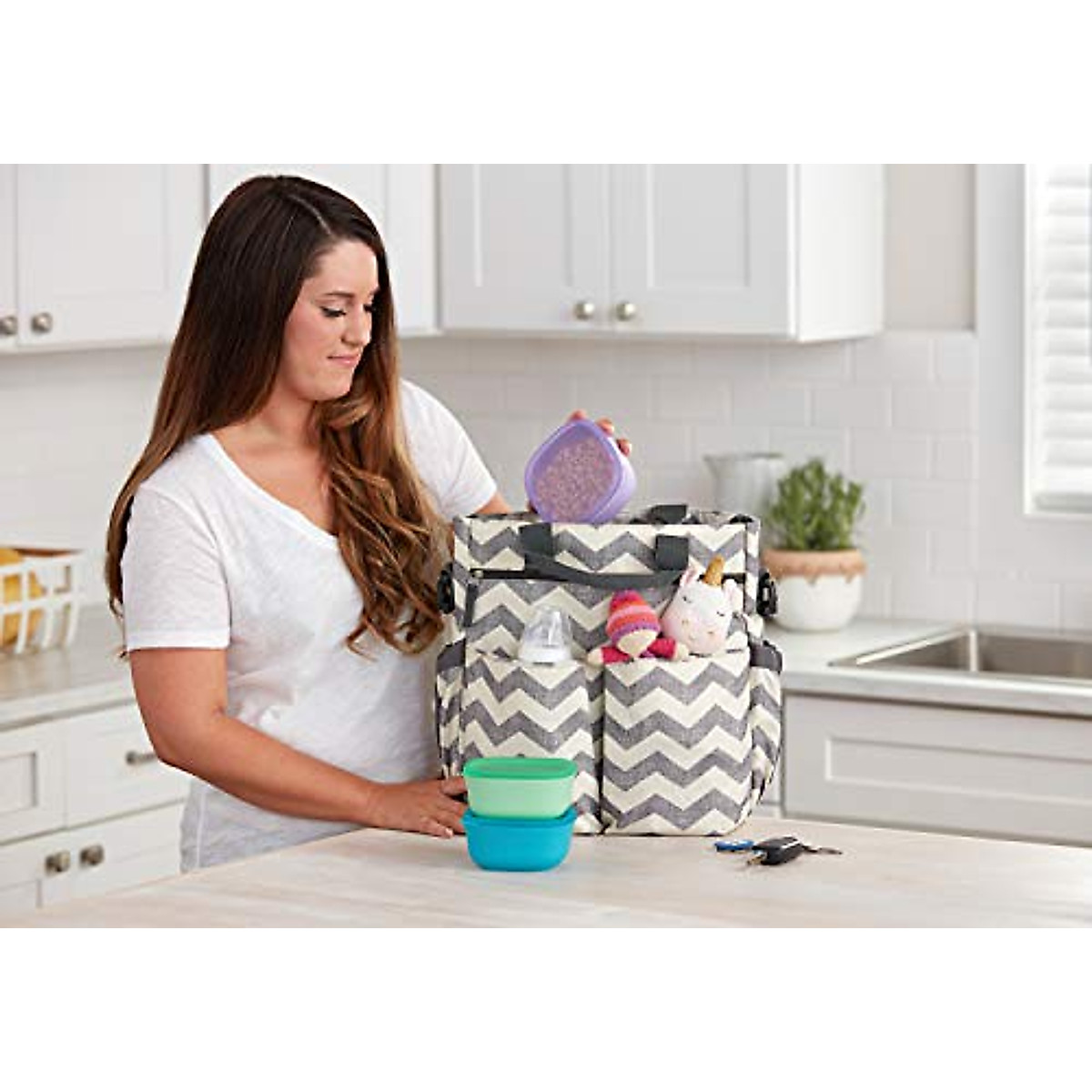 NUK Stacking Bowl and Lid, Assorted Colors, 3 Pack, 4+ Months