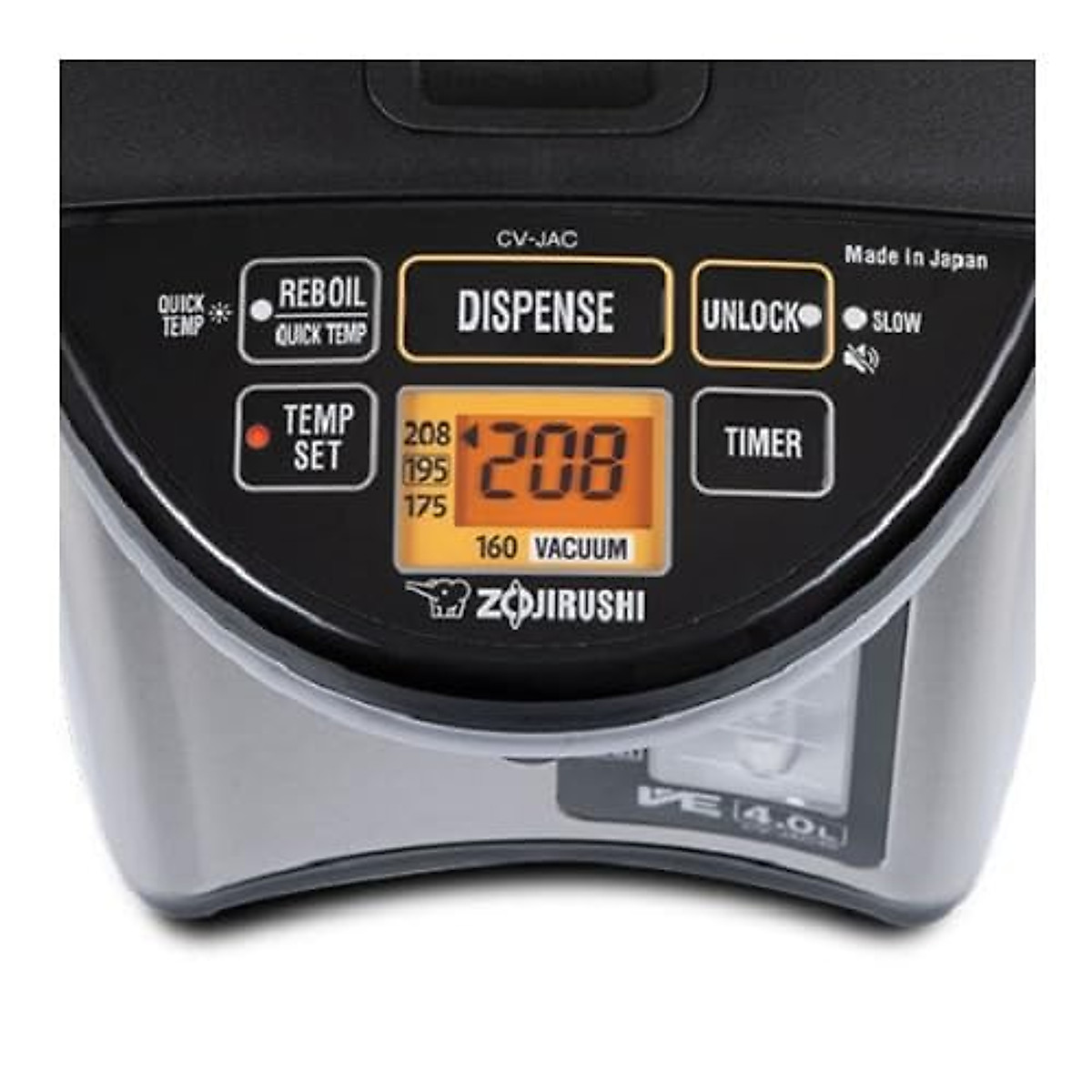 Zojirushi Water Boiler And Warmer 4.0-liter (Black) With Energy Saving Timer and Easy To Clean Non-Stick Stainless Steel Interior Bundle with Container Cleaner Pots (4 Pack) and Tumbler (3 Items)