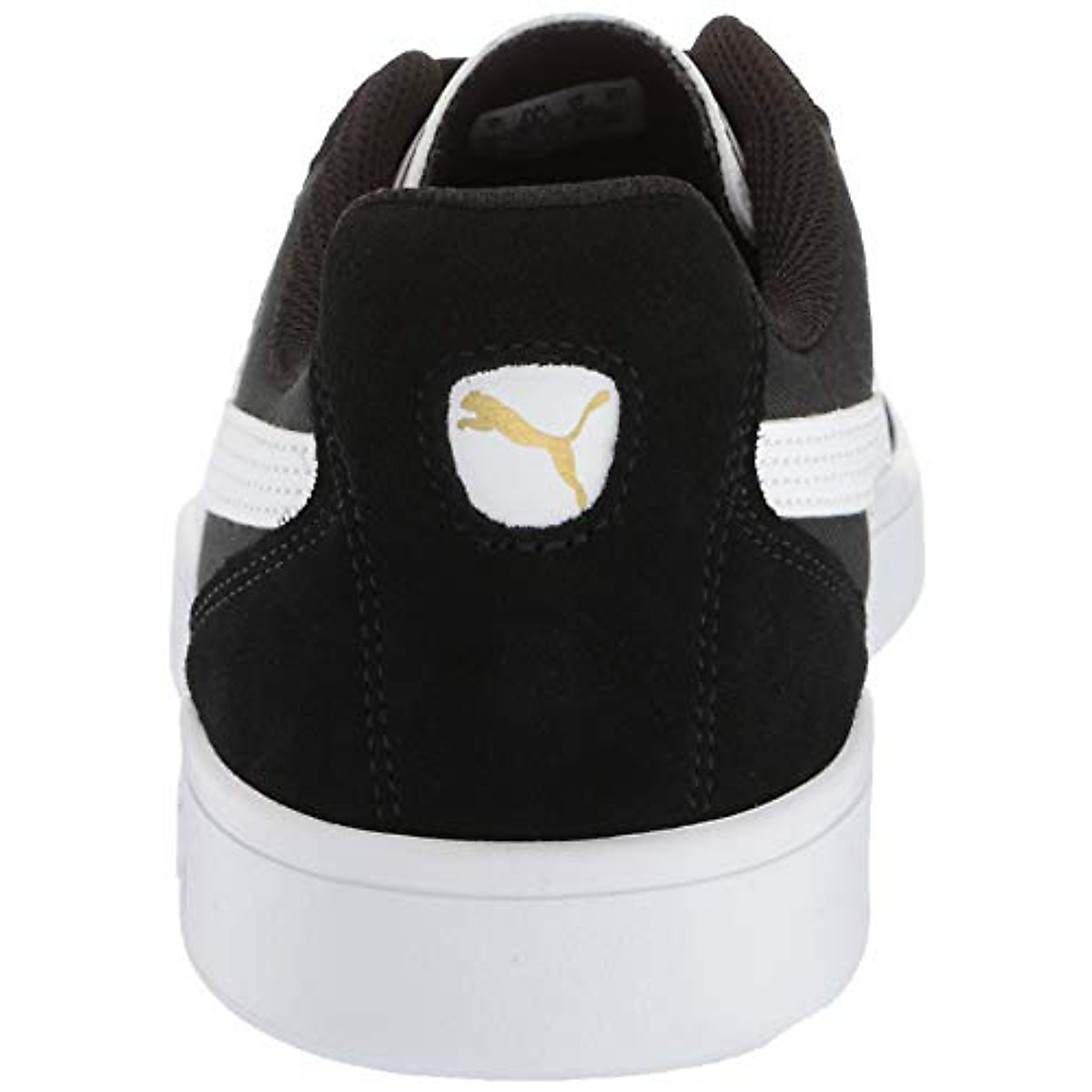 PUMA Men's Astro Kick Sneaker, Black-White-teamgold, 9 M US