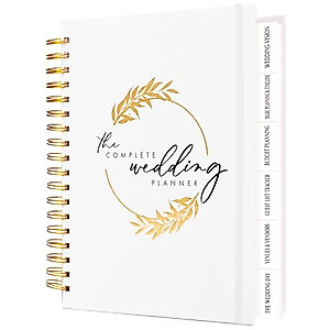 Wedding Planning Book and Organizer - Elegant Engagement Gift 18-Month Calendar Checklist Best Planning Book Gifts for the Bride - Ultimate Bridal Knot Wedding Diary Gift Countdown Binder and Planner