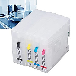 Walfront 4Pcs Ink Cartridge Printer Cartridge Inkjet Cartridge Accessory Set Kit for MAXIFY IB4050 Ib4150 MB5050 MB5150