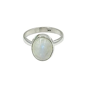 Certified Moonstone Ring, Moonstone Silver Ring, Handmade Moonstone Ring, Moonstone Ring, Boho Ring, Moon Stone Ring, Rainbow Moon stone Ring By SILVER-JEWELLERY