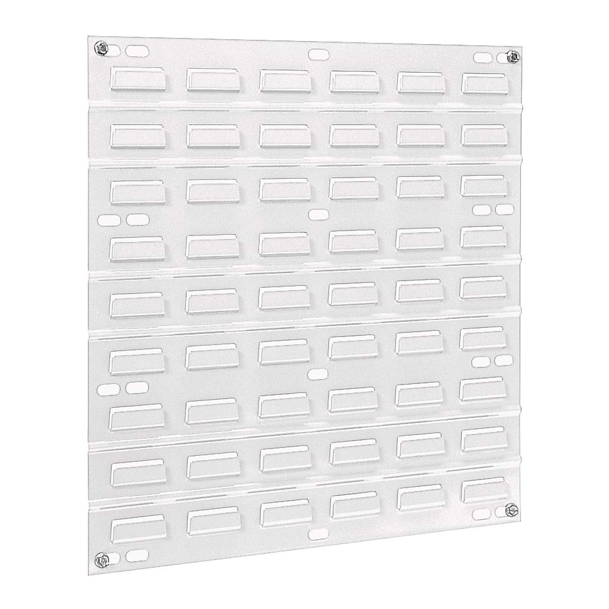 Akro-Mils 30618 Louvered Steel Wall Mount Panel Garage Organizer for Hanging AkroBin Storage Bins, 18-Inch W x 19-Inch H, White, 4 Pack