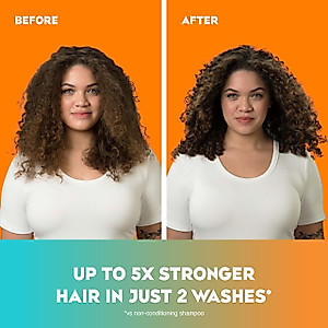 OGX Quenching + Coconut, Curl-Defining Shampoo, Hydrating & Nourishing Curly Hair Shampoo with Coconut Oil, Citrus Oil & Honey, Paraben, Sulfate-Free Surfactants, 13 floz