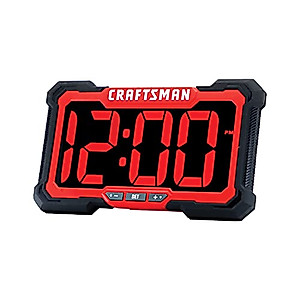 Craftsman 11” LED Digital Clock with VERSATRACK™ Compatibility