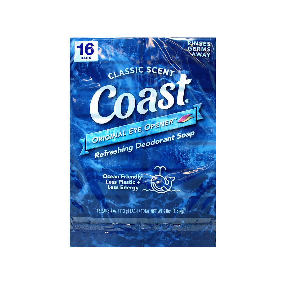 Coast Classic Original Scent 4oz, 8 Bars 2 Packs (total 16 count)