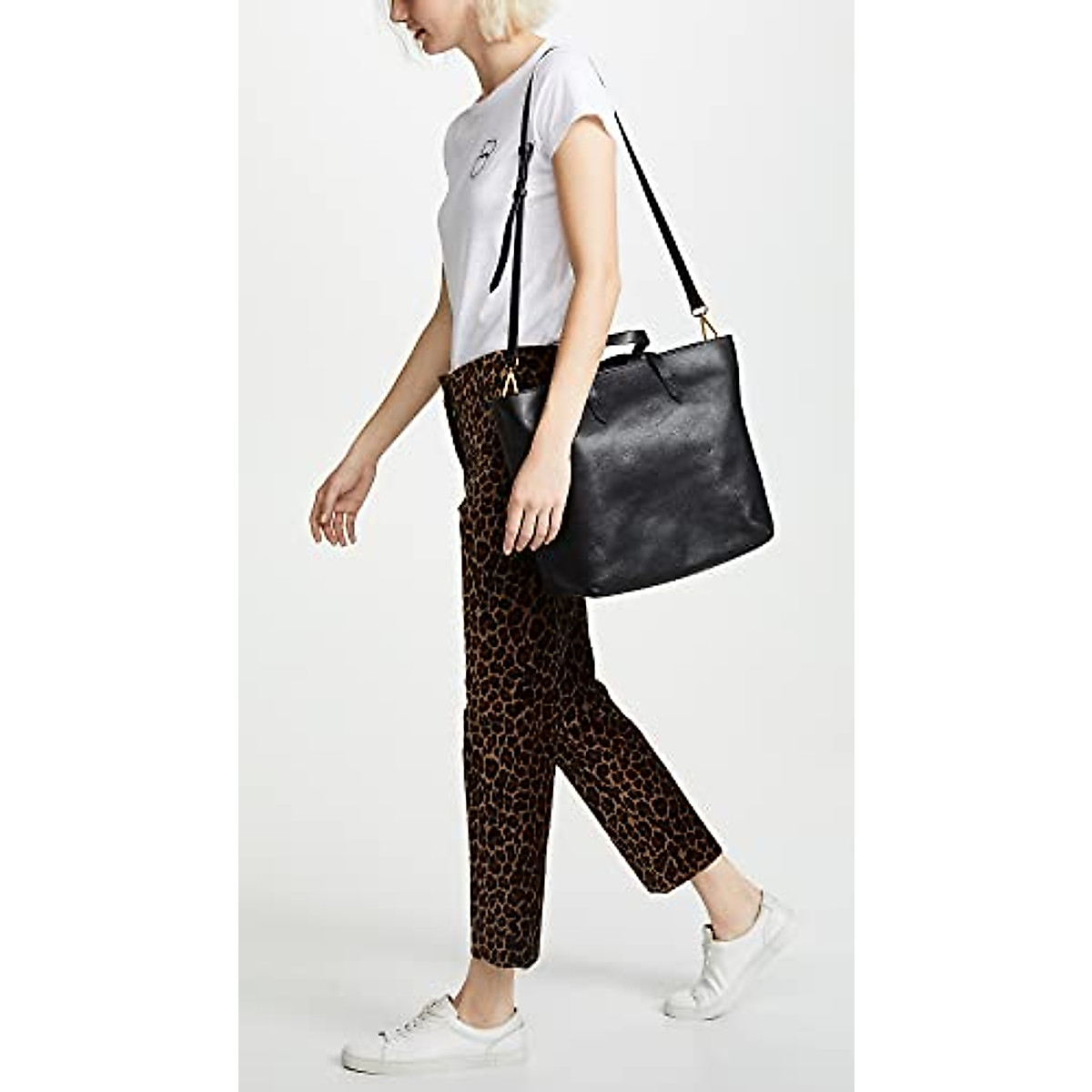 Madewell Women's The Zip-Top Transport Carryall, Black/Black, One Size