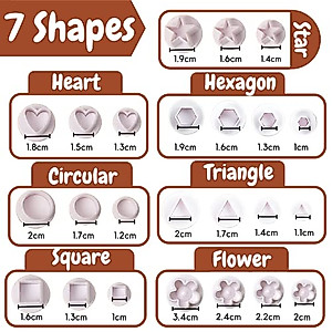 Fondant Plunger Cutters Set- 24pcs Fondant Cutters Cake Cutters for Decorating Heart Flower Star Geometric Shape DIY Decorating Mold Tools Set