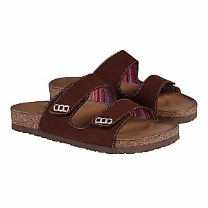 Skechers Ladies' Two Strap Sandals, Brown, 10