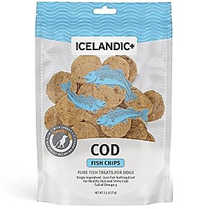 Icelandic+ Plus Cod Fish Chips Dog Treat 2.5-oz Bag
