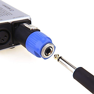 NANYI Speakon to 1/4 Adapter Connector, Upgraded 1/4" Female to NL4FC Male Connectors are for Converting 1/4" Cables to NL4FC Plug for Speaker/Amplifier/Mixer (Speakon to 1/4 Adapter - 2PCS)