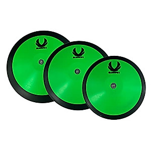 Olympus Contender Discus 2kg -1.6kg - 1kg Mid-Spin Discus, 73% Rim Weight - World Athletics Approved Track & Field Throwing Discus for High School & College Athletes (1, kilograms)