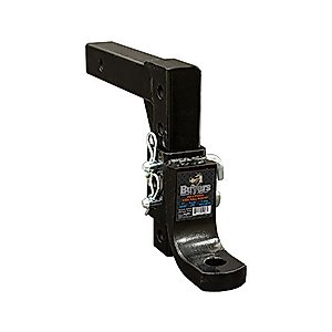 Buyers Products 1803095 4-Position 2 Inch Solid Shank Adjustable Ball Mount , Black