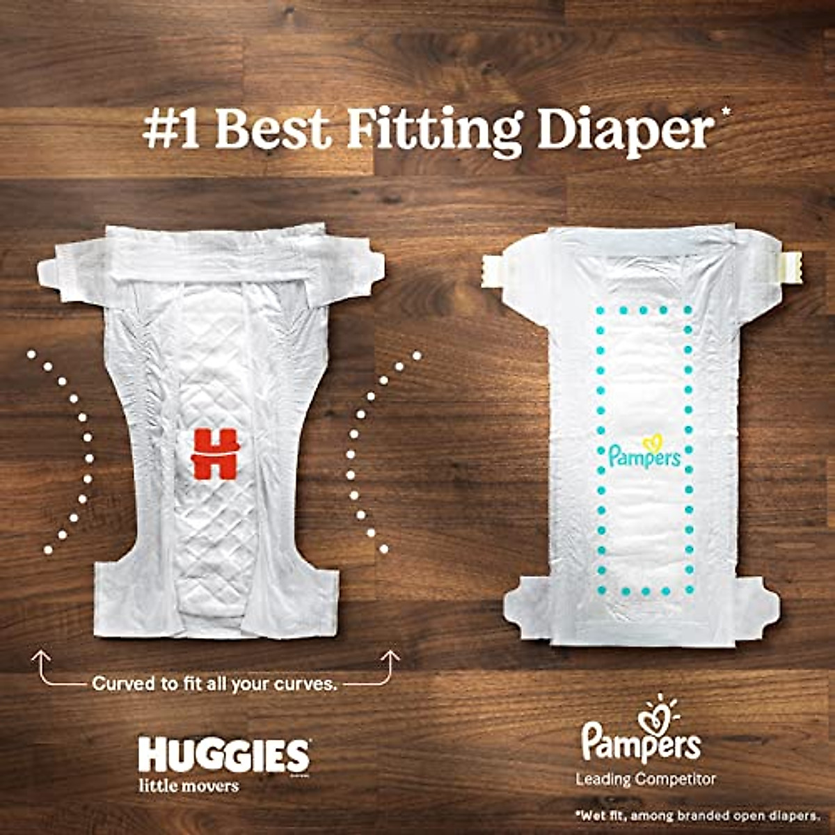 Huggies Little Movers Baby Diapers, Size 4 (22-37 lbs), 22 Ct