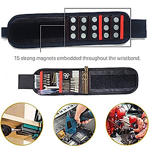 Magnetic Wristband DIY Tools Belt for Holding Screws