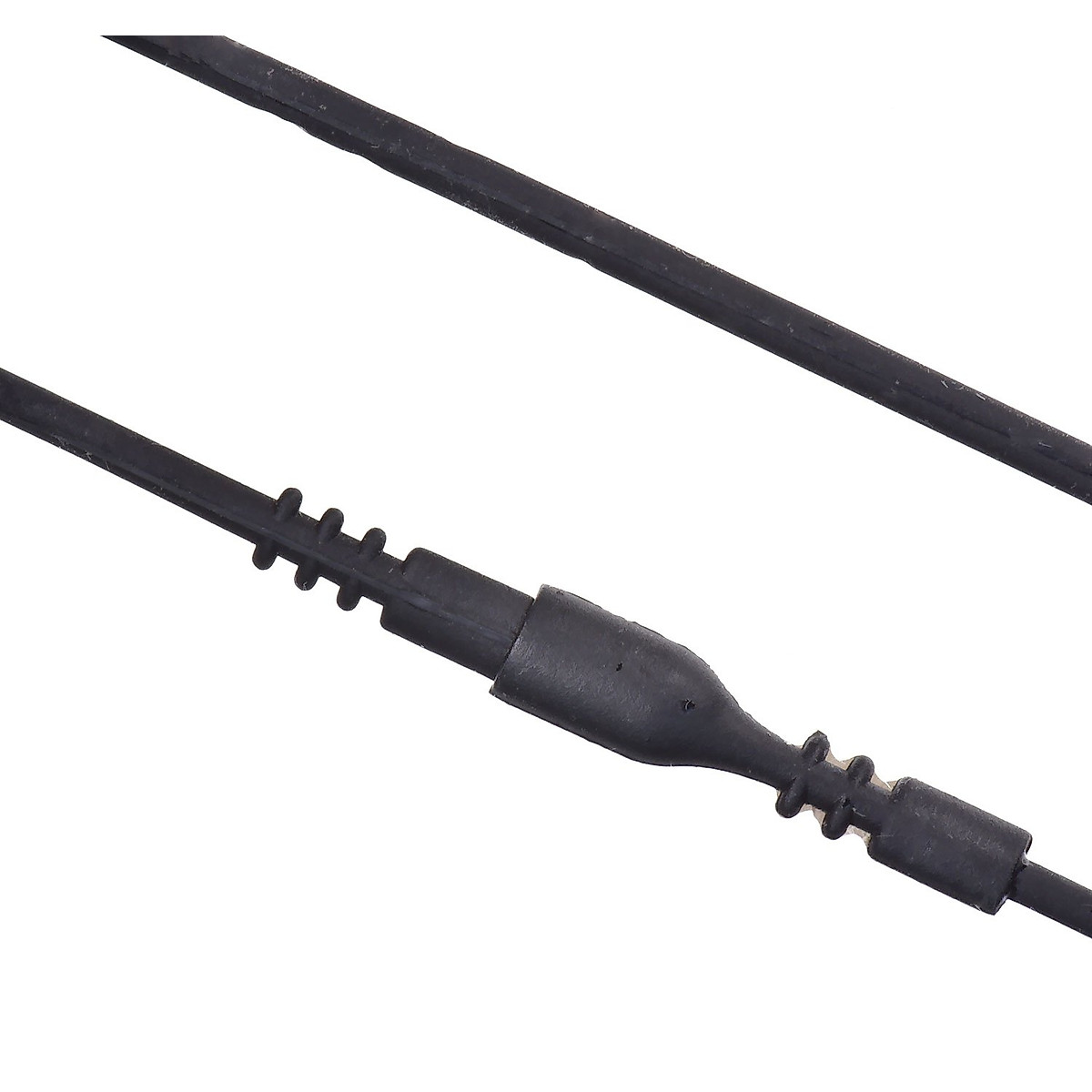 uGems 10 18-inch Black Silicone Rubber Tubing Cord Necklaces with Locking Clasp 2mm