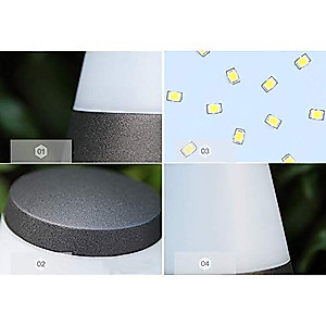 ZZYJYALG European Anti-Rust Aluminum Metal PC Post Lights Triangle Modern LED Grey Outdoor Waterproof Pillar Lights Landscape Lawn Garden Villa Home Lighting Column Lights