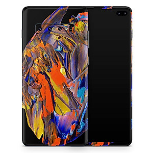 DesignSkinz Liquid Abstract Paint V63 Protective Vinyl Decal Wrap Skin Cover Compatible with The Samsung Galaxy S20 (Screen Trim & Back Glass Skin)