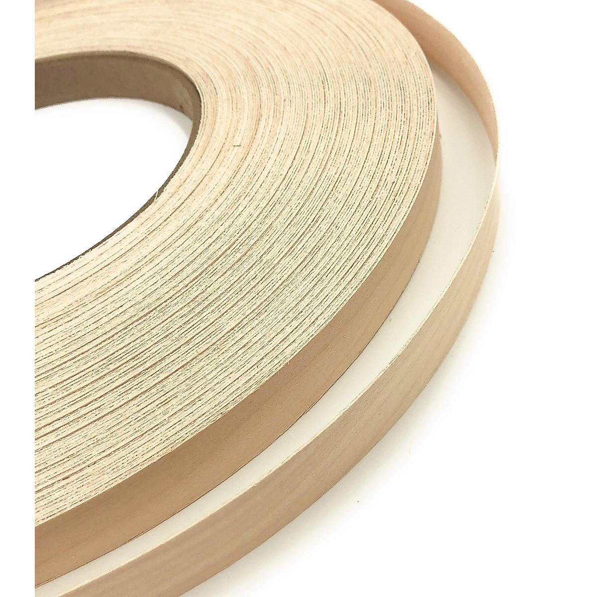 Edge Supply Birch 1-1/2" X 25 ft Roll, Wood Veneer Edge Banding Preglued, Iron on with Hot Melt Adhesive, Flexible Wood Tape Sanded to Perfection. Easy Application, Made in USA