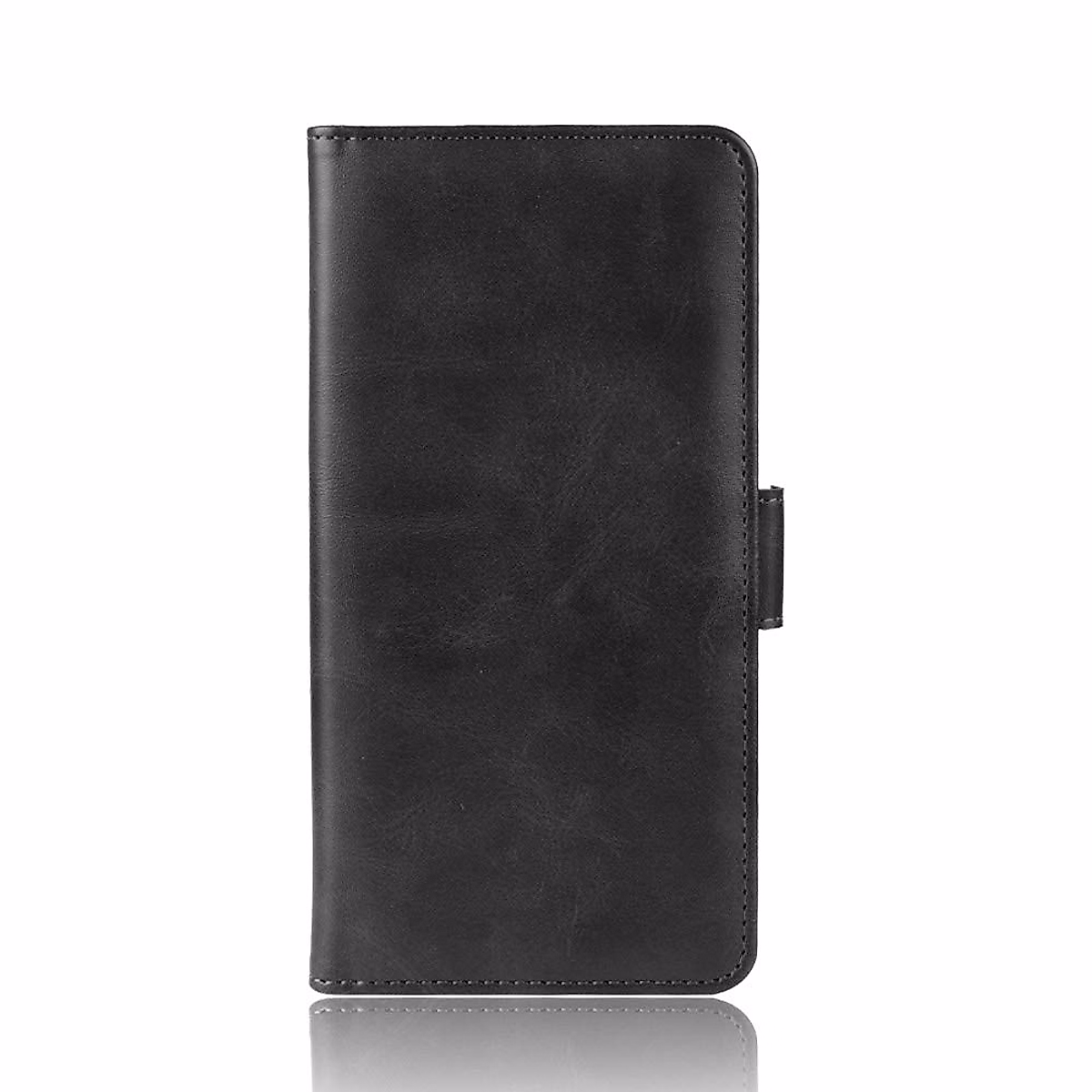 Oppo case for Oppo RENO2 Wallet Stand Leather Cell Phone Case with Wallet & Holder & Card Slots(Black) (Color : Black)