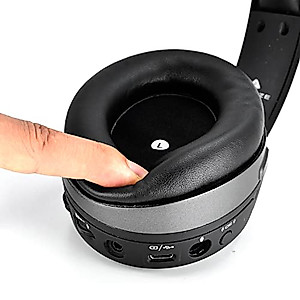 defean Replacement Ear Pads Cover Ear Cushion Compatible with Audeze Mobius/HyperX Cloud Orbit S-Gaming Headsets, Softer Leather and Velour, High-Density Noise Cancelling Foam