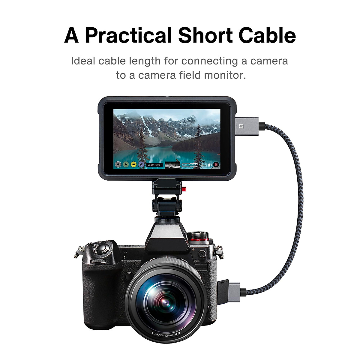 IVANKY HDMI Cable 25 ft, High Speed Long 4K HDMI 2.0 Cable, 4K HDR, 18Gbps HDCP 2.2, 3D, 2160P, 1080P, Ethernet - Braided HDMI Cord, (ARC) Compatible UHD TV, Blu-ray, PS4/3, Monitor, Projector, 25FT