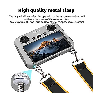 LICHIFIT Widen Lanyard Strap Neck Sling with Warning Sign Drone Accessory for DJI RC PRO/for DJI RC/Mini 3 Pro Remote Controller