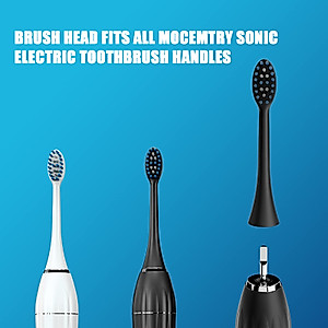 MOCEMTRY Sonic Electric Toothbrush Rechargeable toothbrushes for Adult with 4 Duponts Brush Heads, 4 Cleaning Mode Waterproof Electric Tooth Brush (White 2)